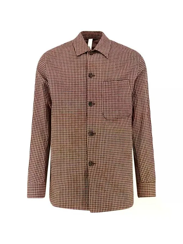 HEVO Chest-pocket Checked Shirt