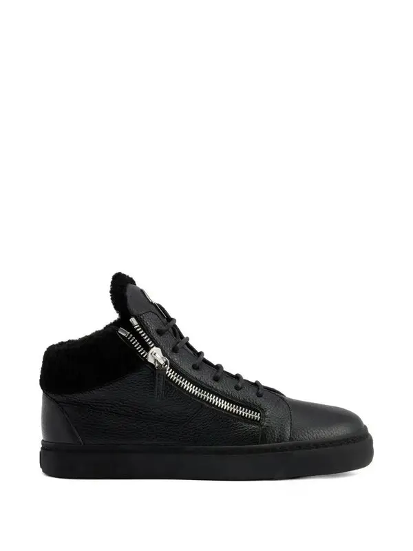 GIUSEPPE ZANOTTI Kriss Side Zippers Sneakers - Black