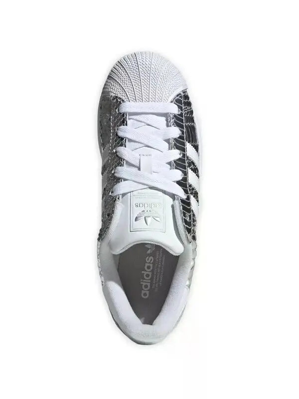 Adidas Superstar Ii Leather Sneakers - Silver