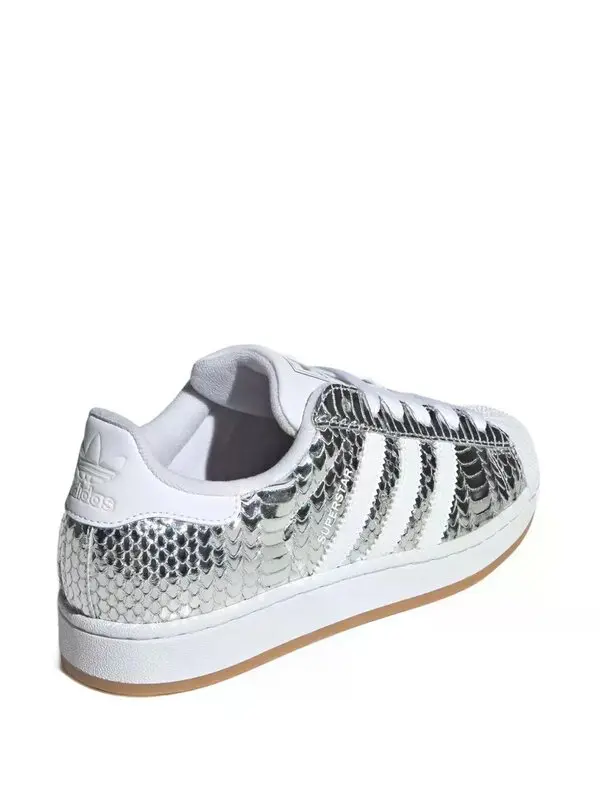 Adidas Superstar Ii Leather Sneakers - Silver