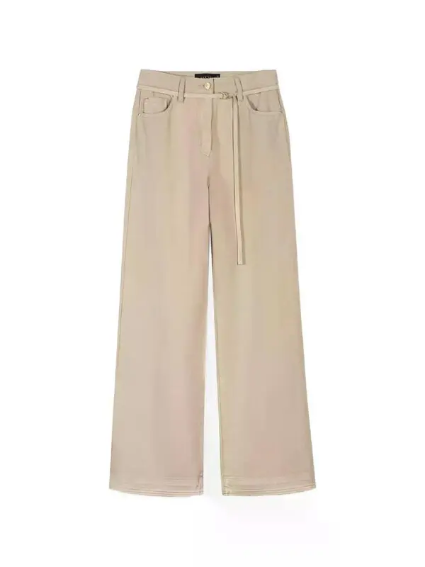 LUISA CERANO Wide-leg Jeans With Waist Tie