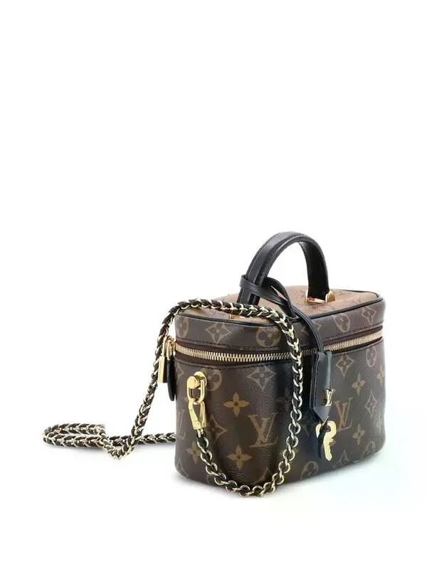LOUIS VUITTON Vanity Handbag Reverse Monogram Canvas Pm Satchel