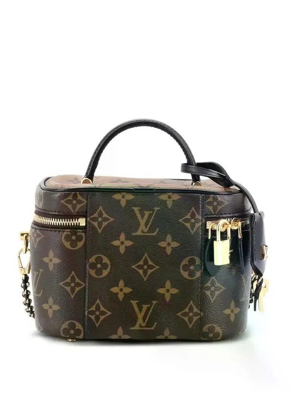 LOUIS VUITTON Vanity Handbag Reverse Monogram Canvas Pm Satchel
