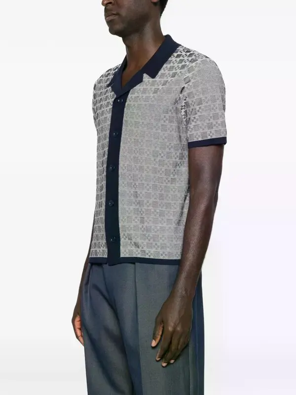 Sandro Square Cross Jacquard Shirt