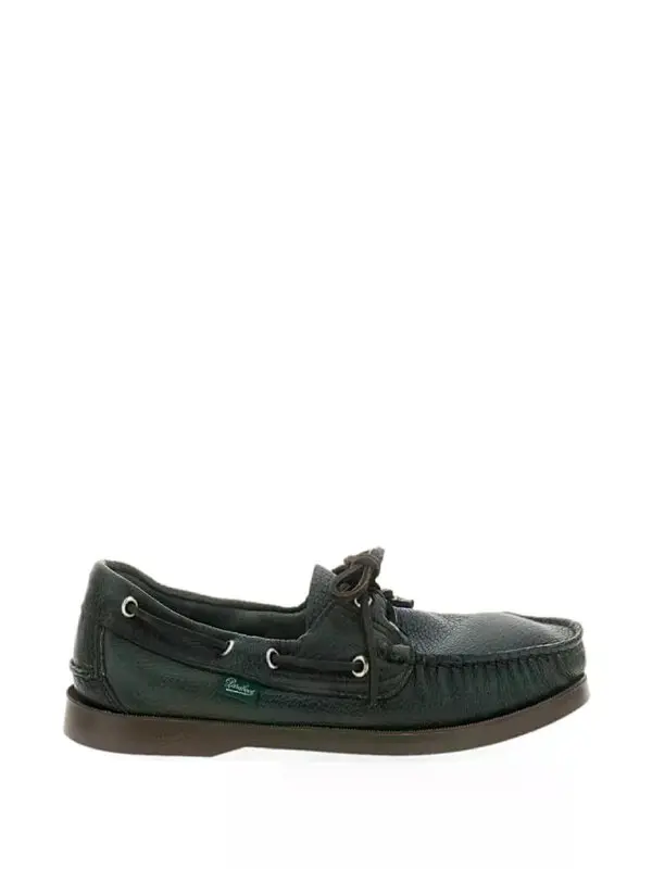 Paraboot Lace-up Leather Loafers - Green
