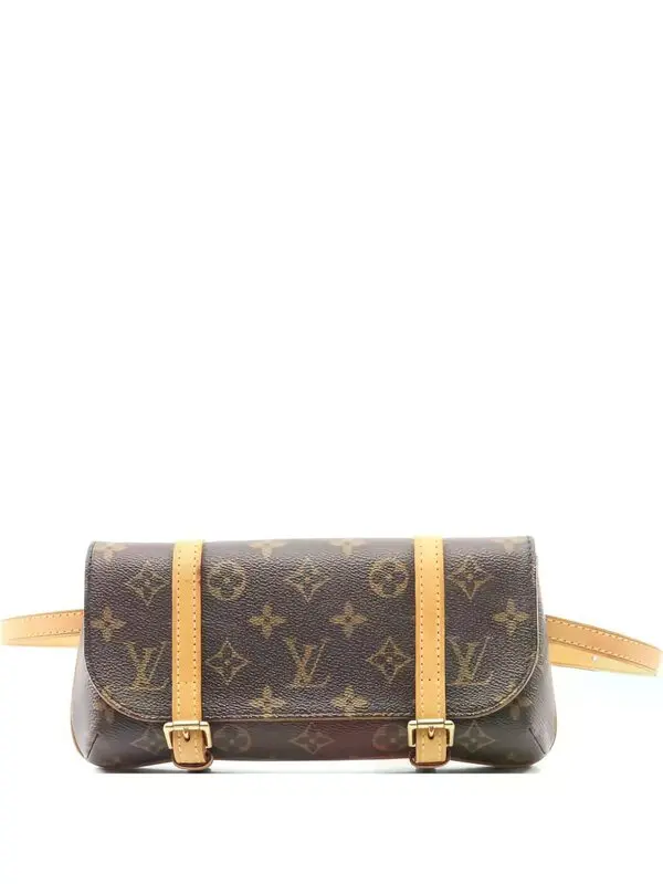 LOUIS VUITTON 2005 Murrell Monogram Belt Bag - Brown