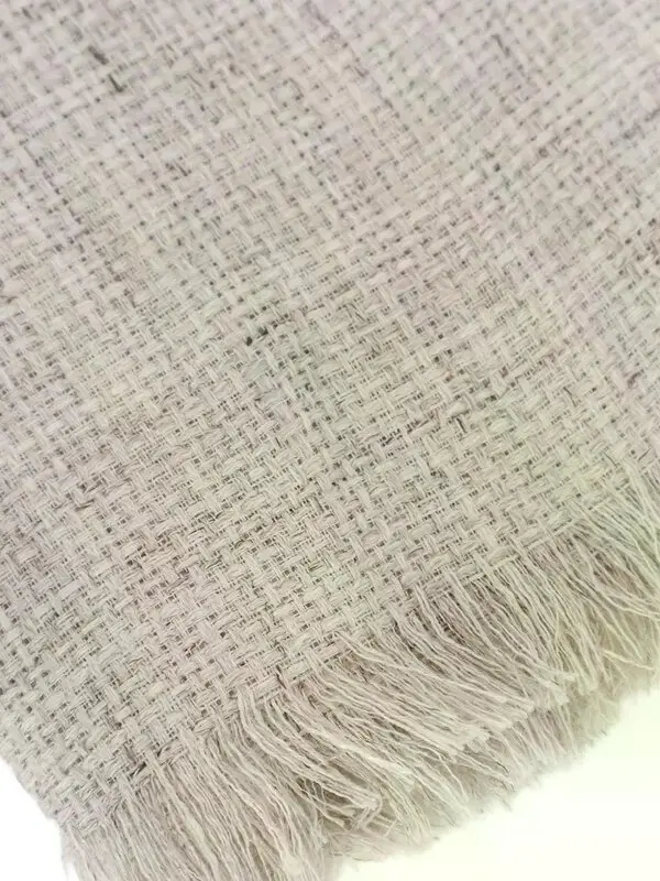 Brunello Cucinelli Embroidered Fringed Scarf - Neutrals
