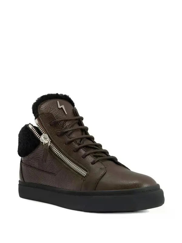 GIUSEPPE ZANOTTI Kriss Leather High-top Sneakers