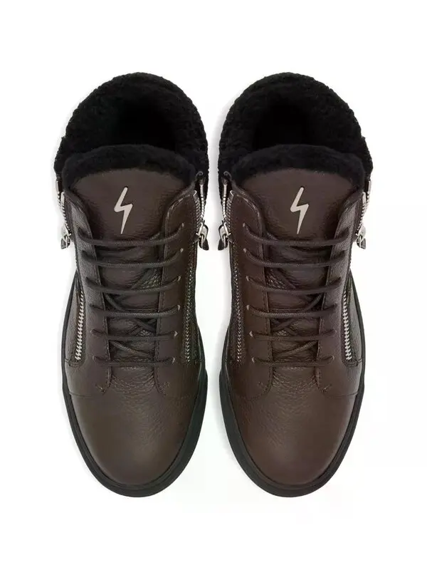 GIUSEPPE ZANOTTI Kriss Leather High-top Sneakers