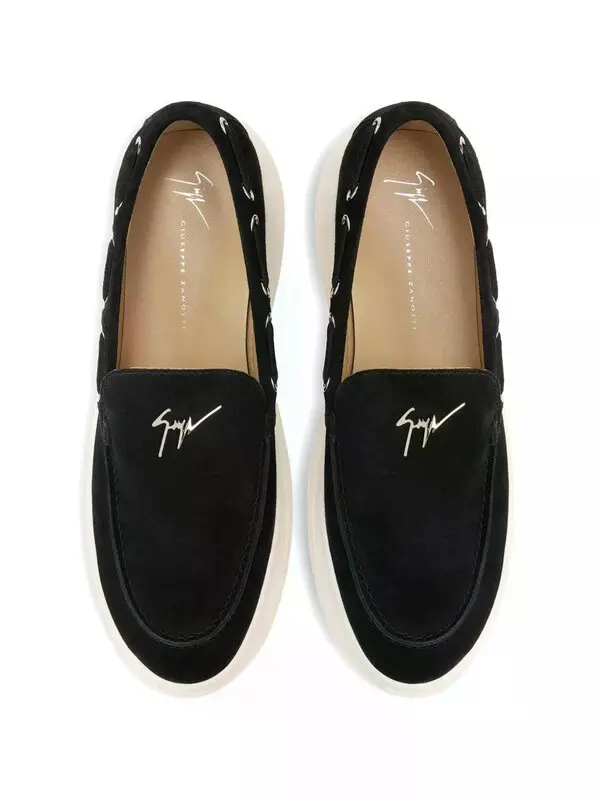 GIUSEPPE ZANOTTI Conley String Loafers With Metal Detail