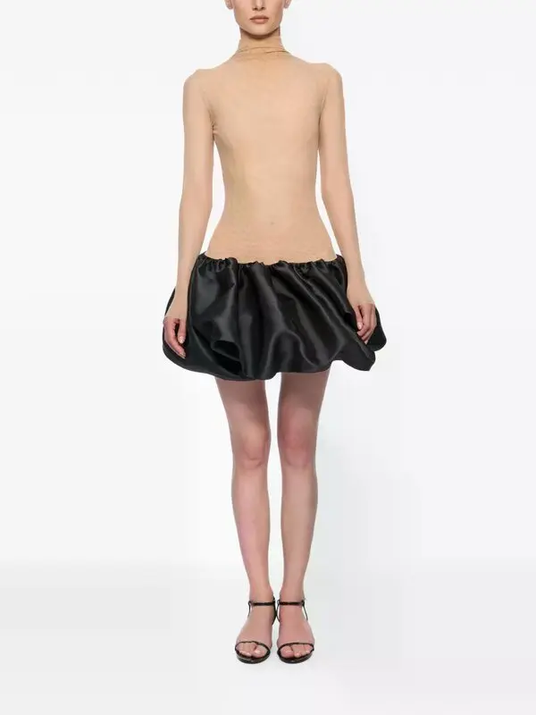 ATU BODY COUTURE High-neck Ruffled Dress - Neutrals
