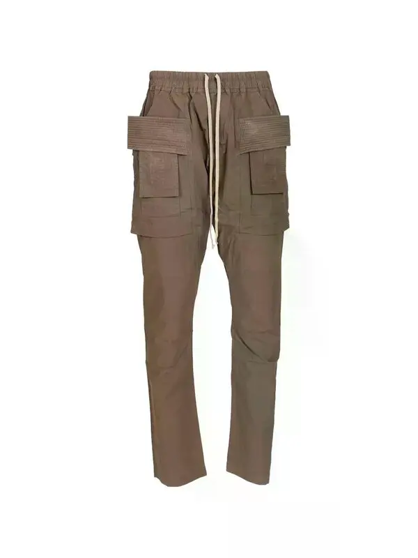 Rick Owens Elasticated Waist Cargo Pants - Brown