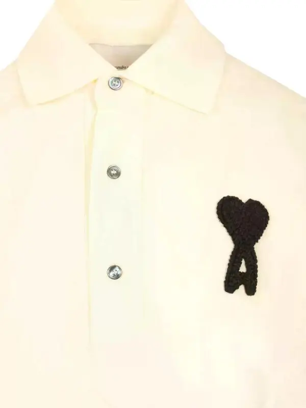 AMI Paris Logo Appliqué Polo Shirt