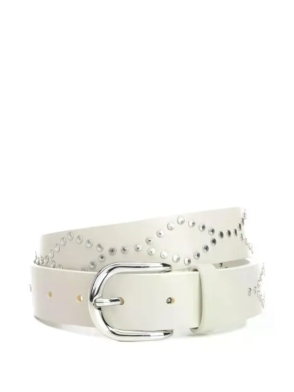 Isabel Marant Liliana Studded Leather Belt - Neutrals