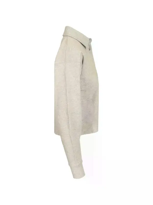 Maison Kitsuné Embroidered Polo Knitwear - Grey