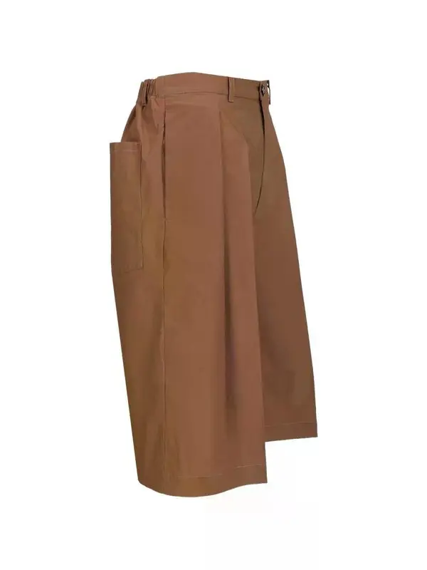 Barena Venezia Amado Vion Pleated Bermuda Shorts - Brown