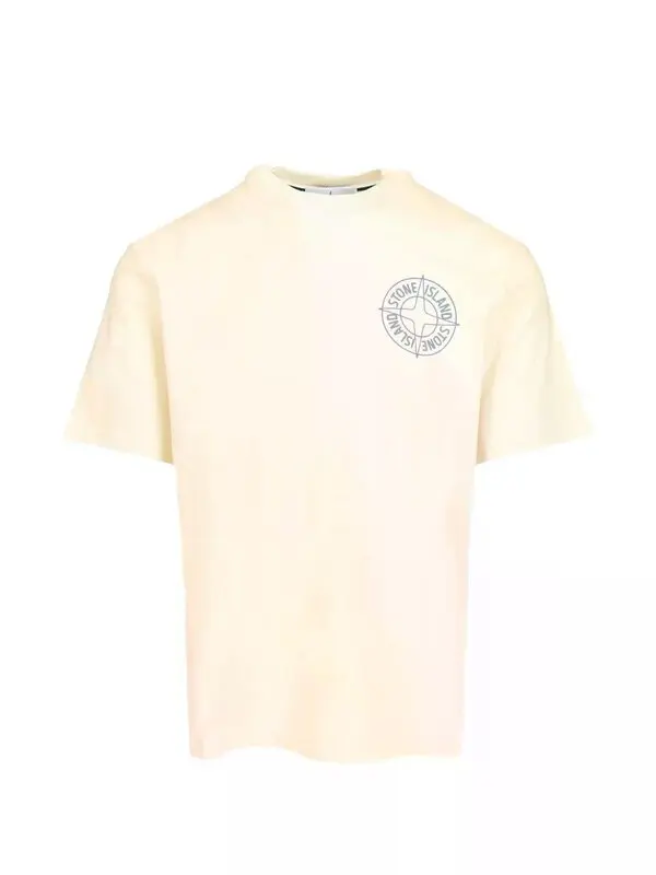Stone Island Compass Print T-shirt - Neutrals