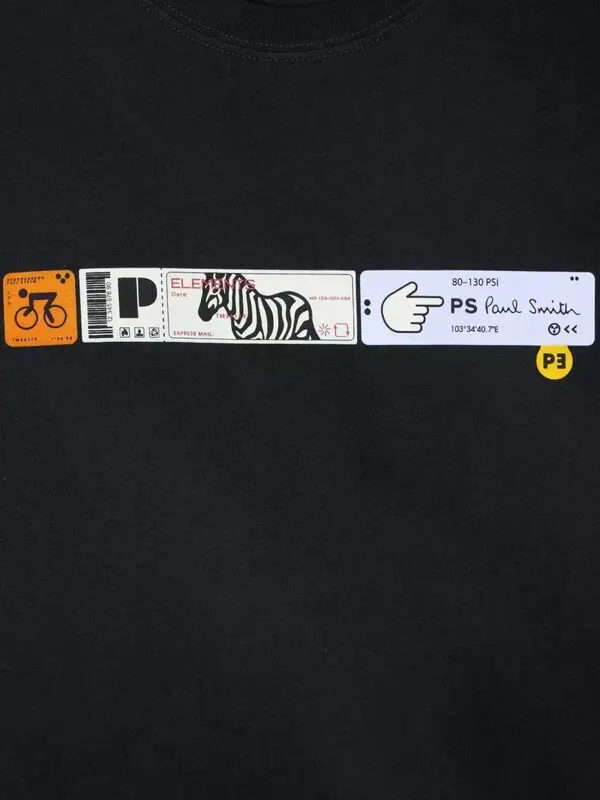Paul Smith Tickets' Print T-shirt - Blue