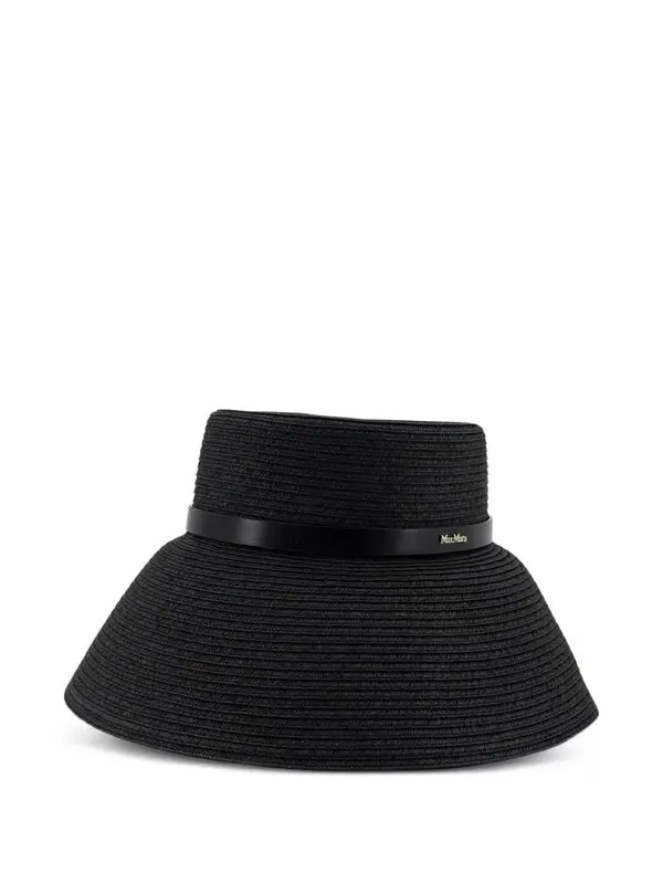 Max Mara Band-trim Wide Brim Hat - Black