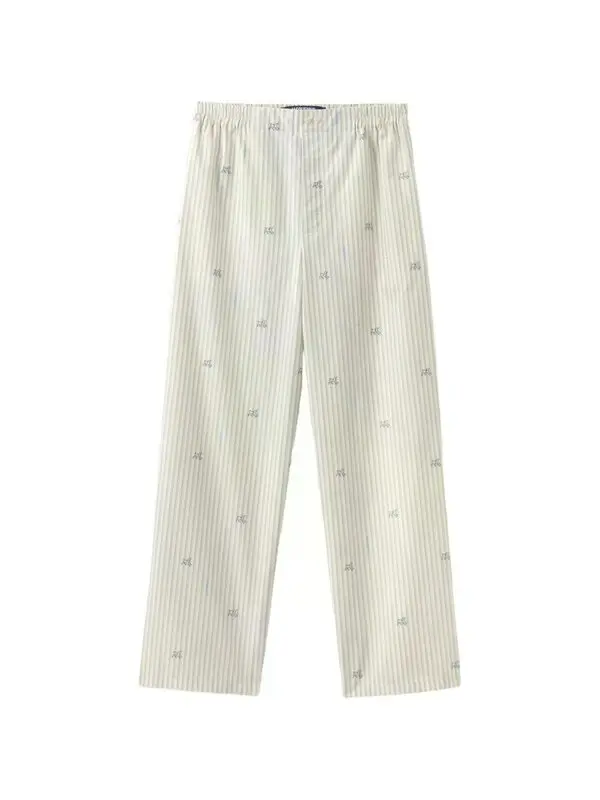 Jacquemus The Pyjama Cotton Trousers - Neutrals