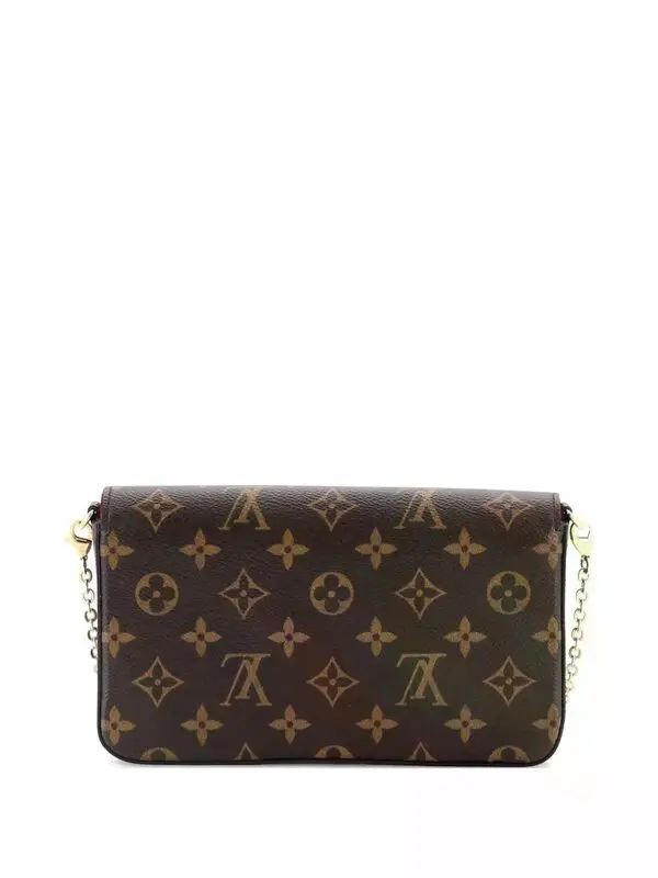 LOUIS VUITTON Felicie Pochette Monogram Canvas Crossbody Bag - Brown