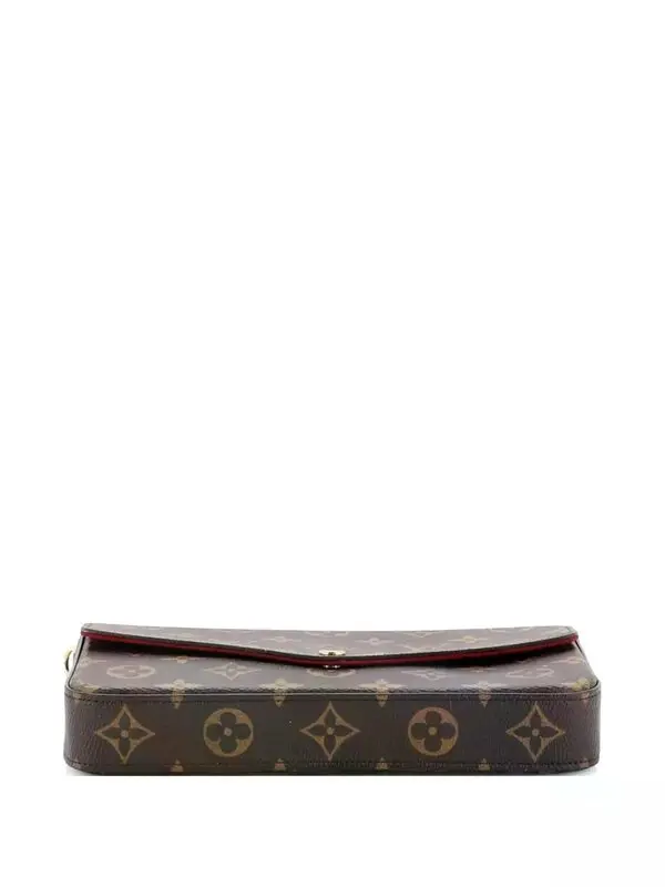 LOUIS VUITTON Felicie Pochette Monogram Canvas Crossbody Bag - Brown