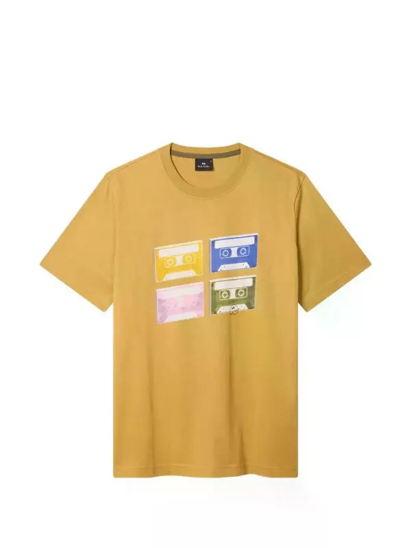 Paul Smith Tapes Cassette Graphic T-shirt - Yellow