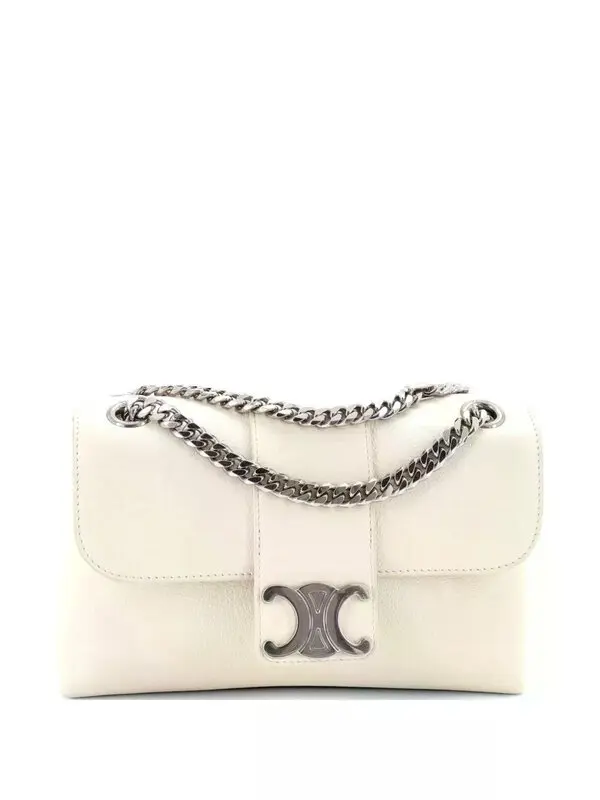 Celine Victoire Flap Teen Shoulder Bag - White