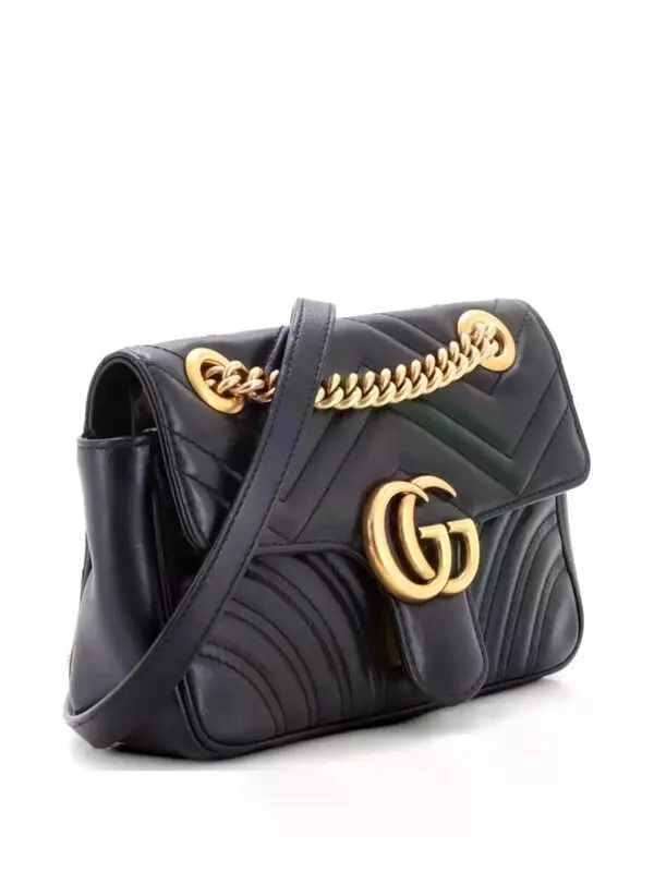 Gucci Gg Marmont Flap Bag Mini - Black