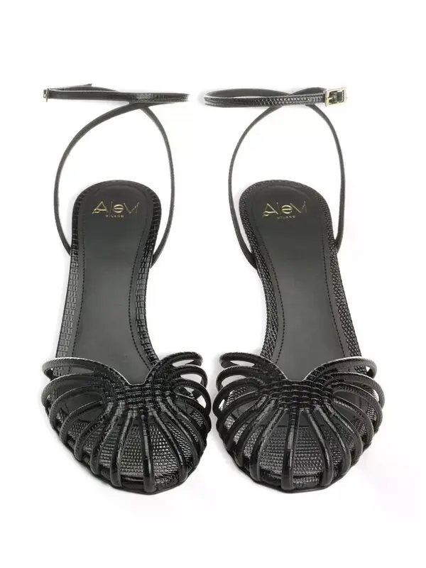 ALEVI MILANO Blake Leather Sandals - Black