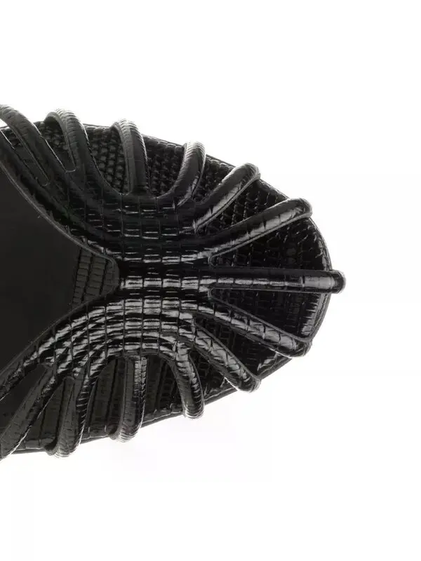 ALEVI MILANO Blake Leather Sandals - Black