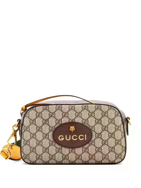 Gucci Neo Vintage Camera Messenger Bag Gg Coated Canvas - Brown