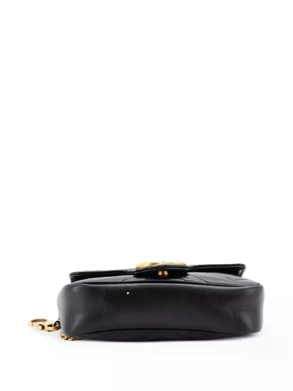 Gucci Gg Marmont Super Mini Flap Bag - Black