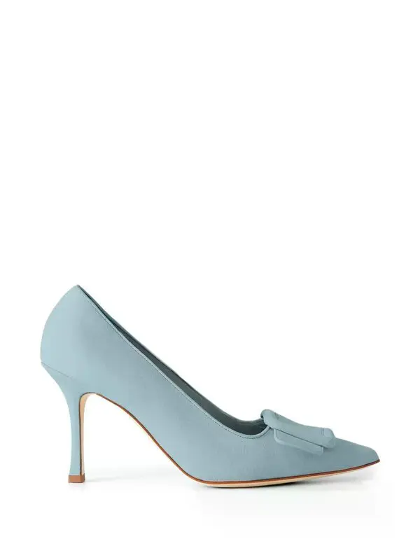 Manolo Blahnik Maysale Point-toe Pumps - Blue