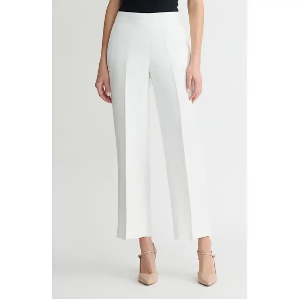 KASPER Audrey Wide Leg Pants - Lily White