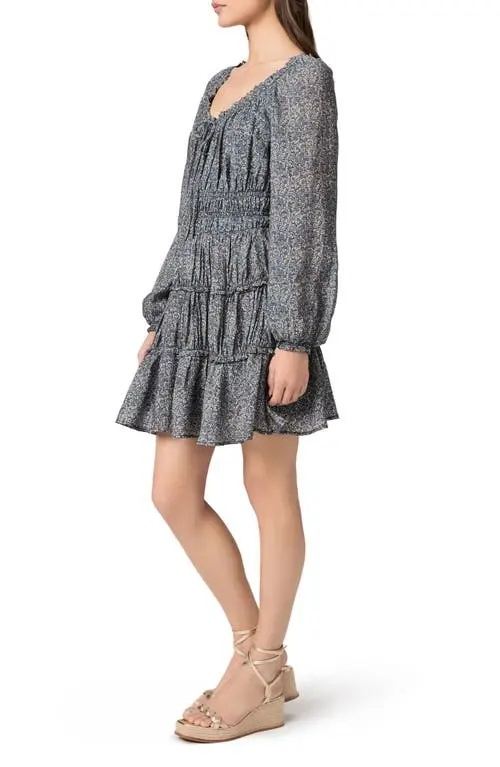 Paige Kenmare Floral Tiered Dress - Navy Multi
