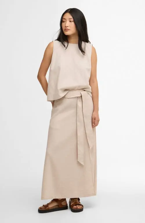 Barbour Gabby Linen Blend Maxi Skirt