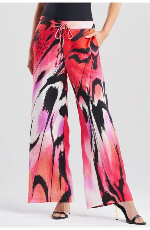 Natori Butterfly Linen Blend Pants