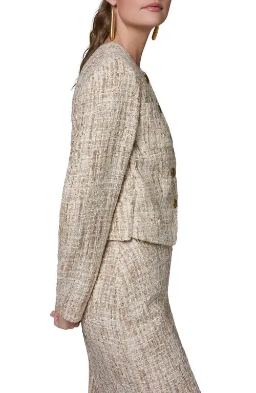 Donna Karan New York Sequin Tweed Blazer