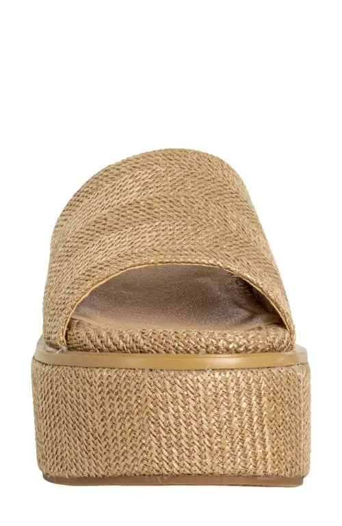 SHU SHOP Lexie Platform Slide Sandal - Natural