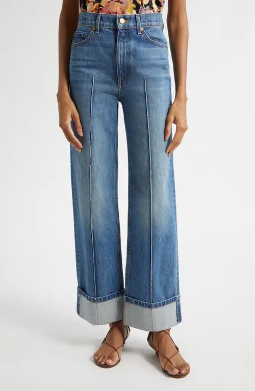 Ulla Johnson Genevieve Pintuck Jeans - Danube