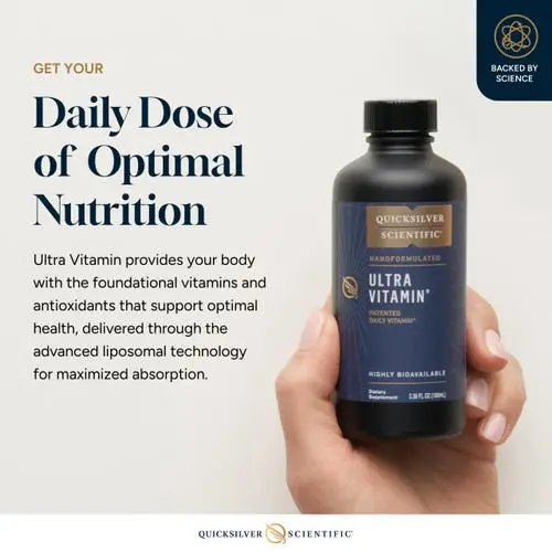 QUICKSILVER SCIENTIFIC Liposomal Ultra Vitamin Liquid Multivitamin With Antioxidant Support