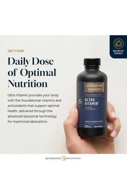 QUICKSILVER SCIENTIFIC Liposomal Ultra Vitamin Liquid Multivitamin With Antioxidant Support