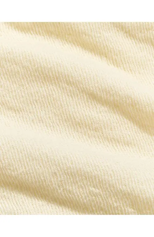 Billy Reid Rib Crinkle Cotton Sweatshirt - White