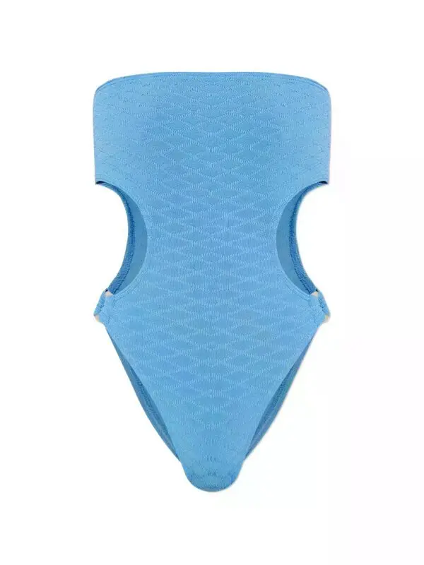Bond Eye Cut-out One-piece Swimsuit - Blue