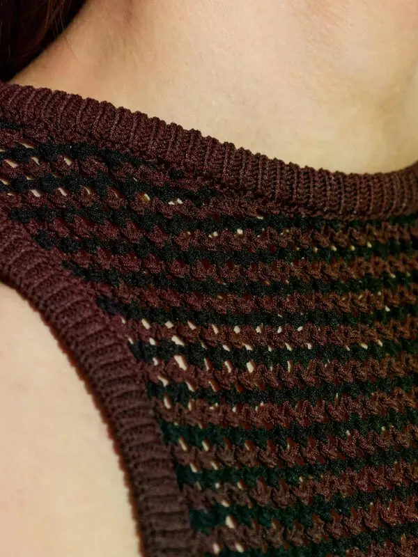 Bond Eye Asher Open-knit Top - Brown