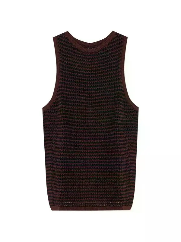 Bond Eye Asher Open-knit Top - Brown