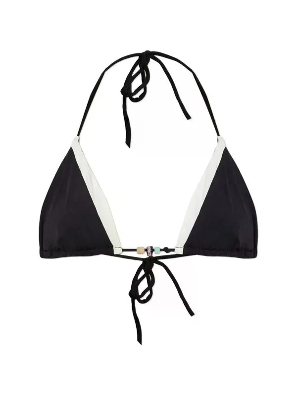 Bond Eye Bead Trim Bikini - Black