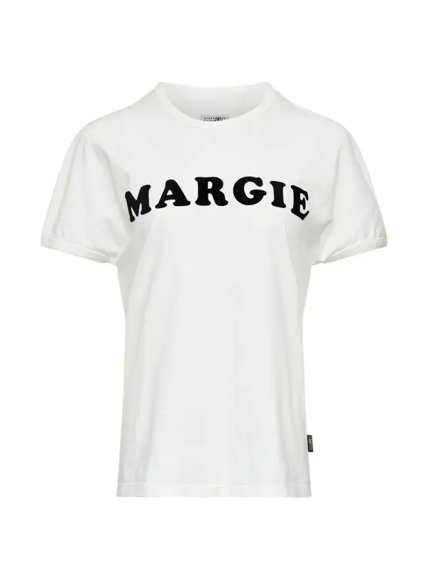 MAISON MARGIELA Logo Cotton T-shirt - White