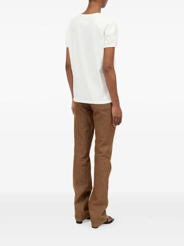 MAISON MARGIELA Logo Cotton T-shirt - White